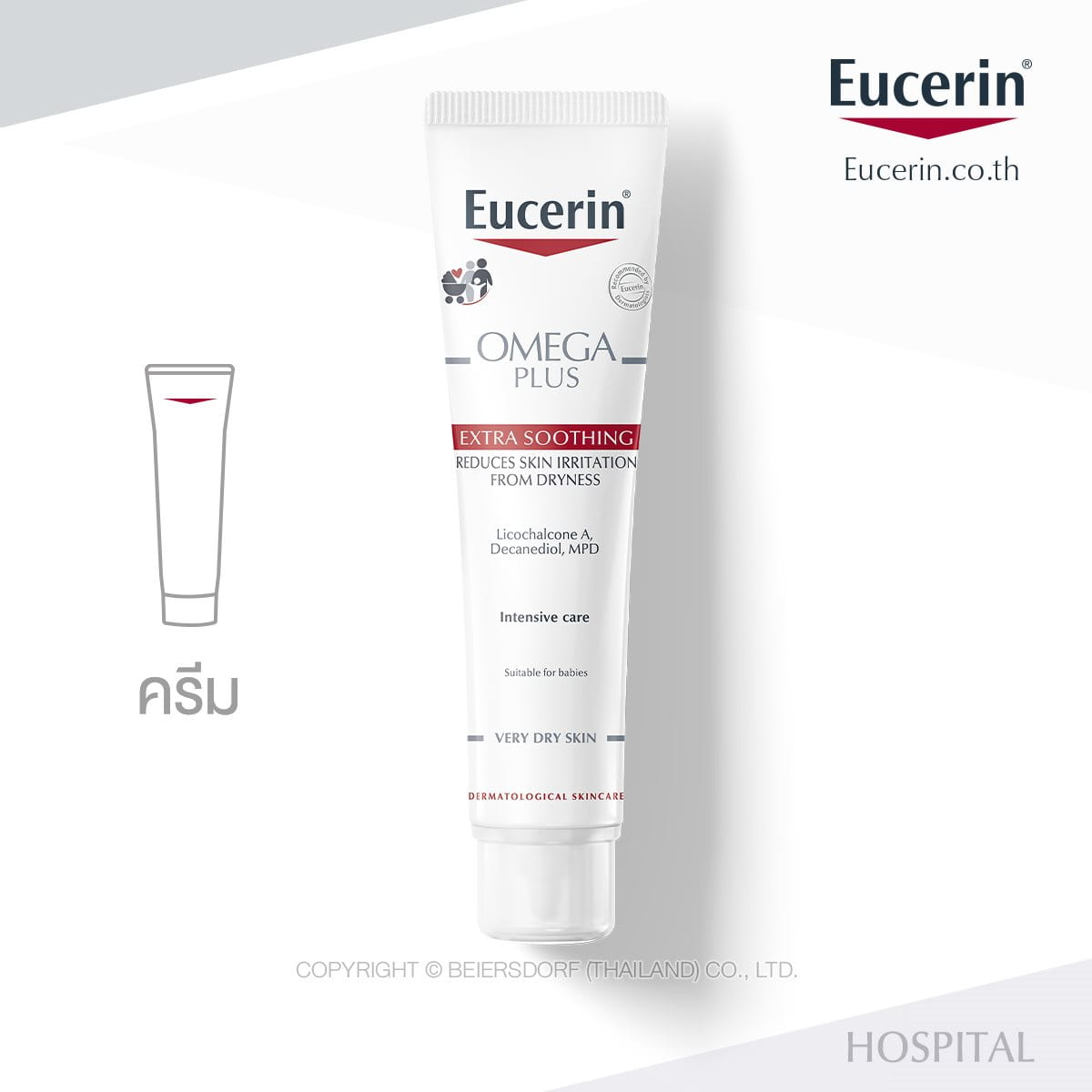 Eucerin OMEGA PLUS EXTRA ATO-CALMING 40 ML (สูตรที่มีขายเฉพาะใน ...