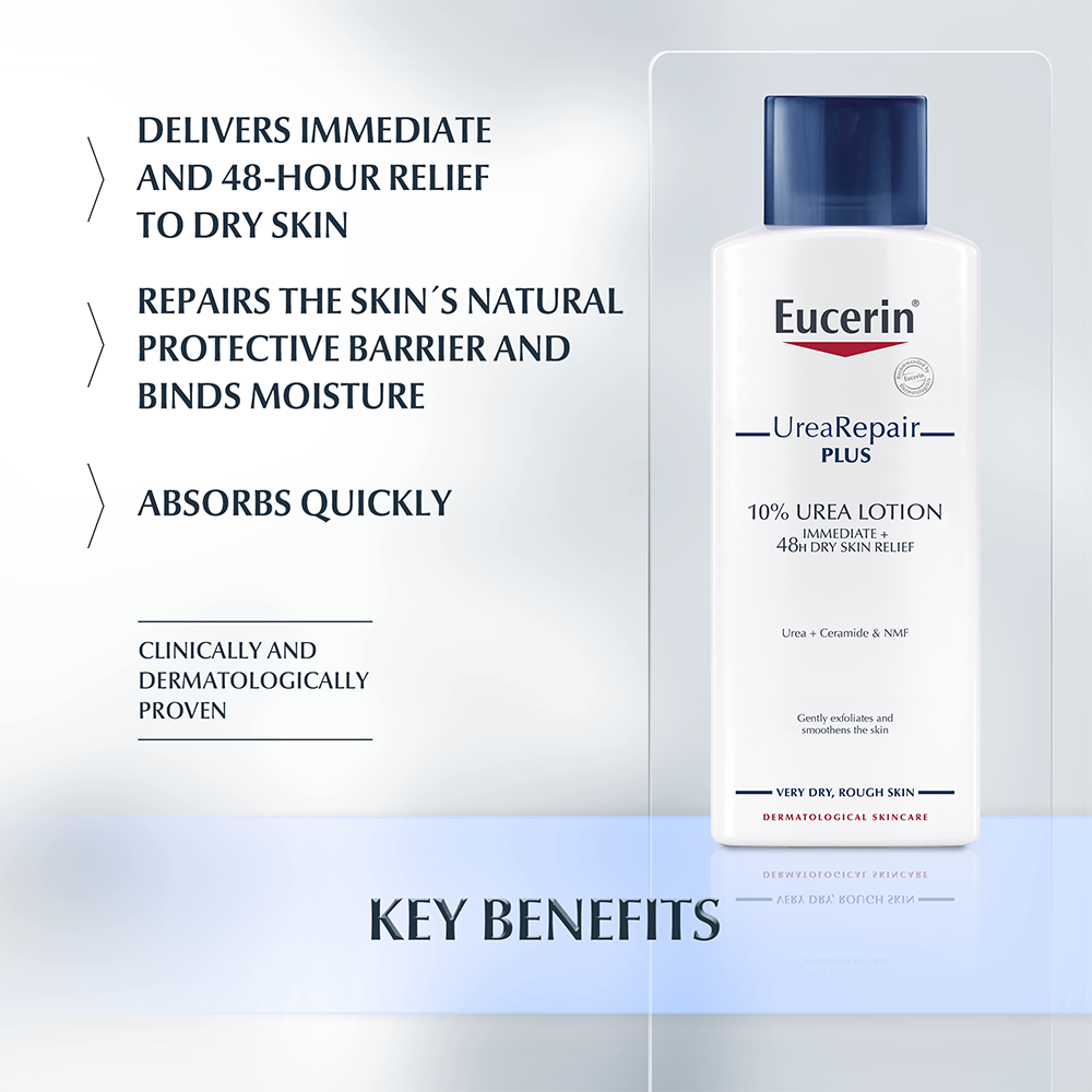 Eucerin 10% urea lotion for very dry, rough skin | Eucerin