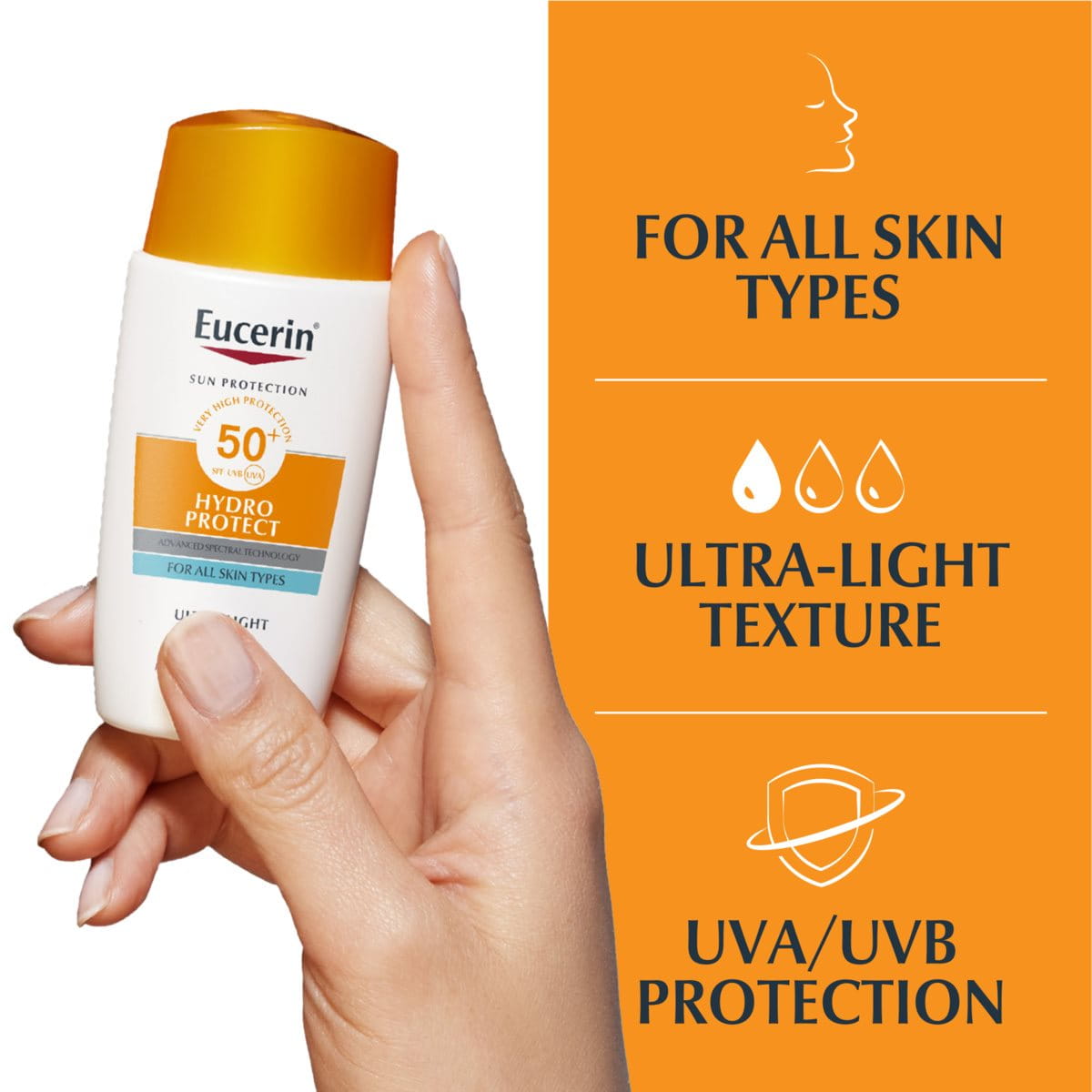 Face Sunscreen For All Skin Types | SPF 50+ | Eucerin