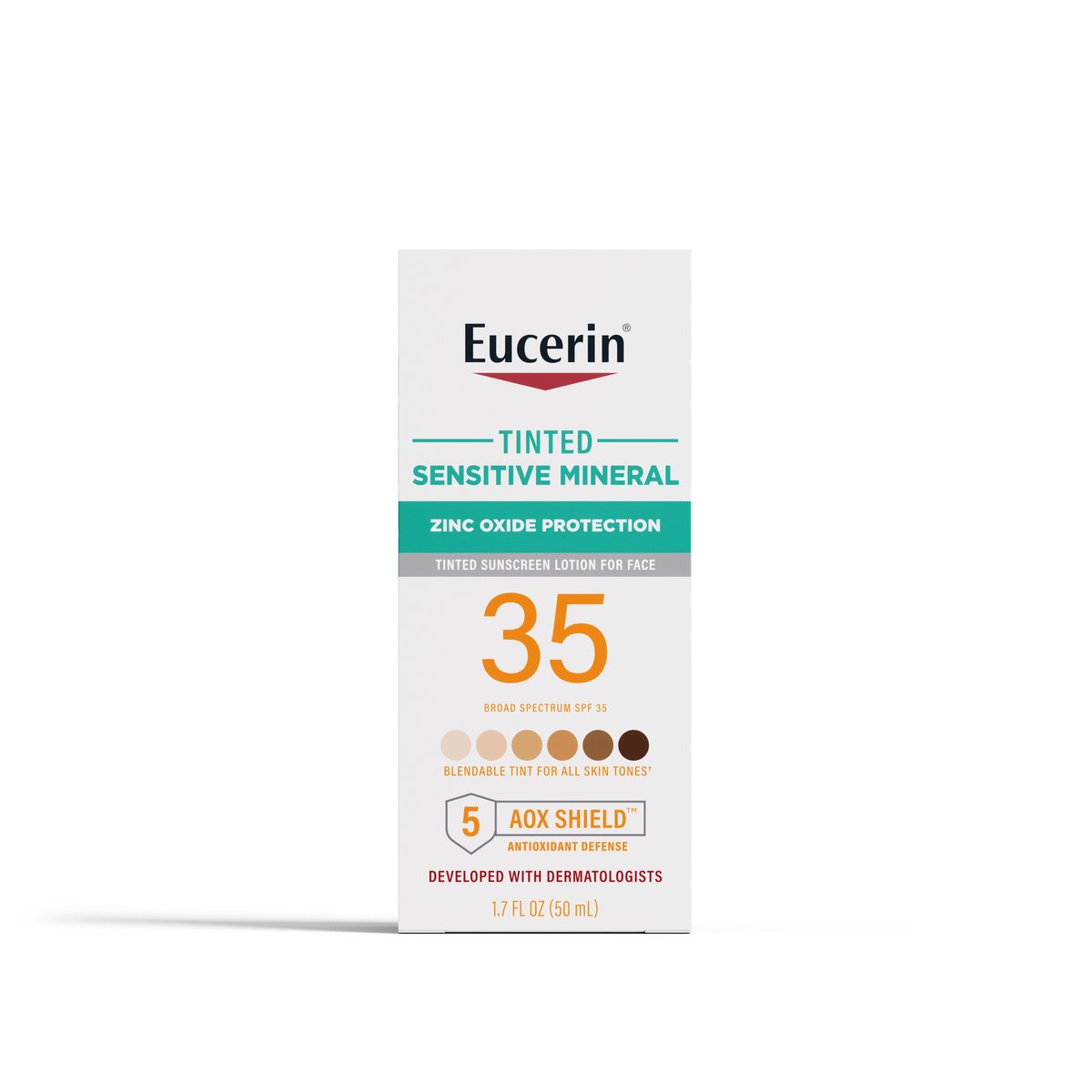 Tinted Mineral Face Sunscreen Lotion SPF 50 - Eucerin Sun