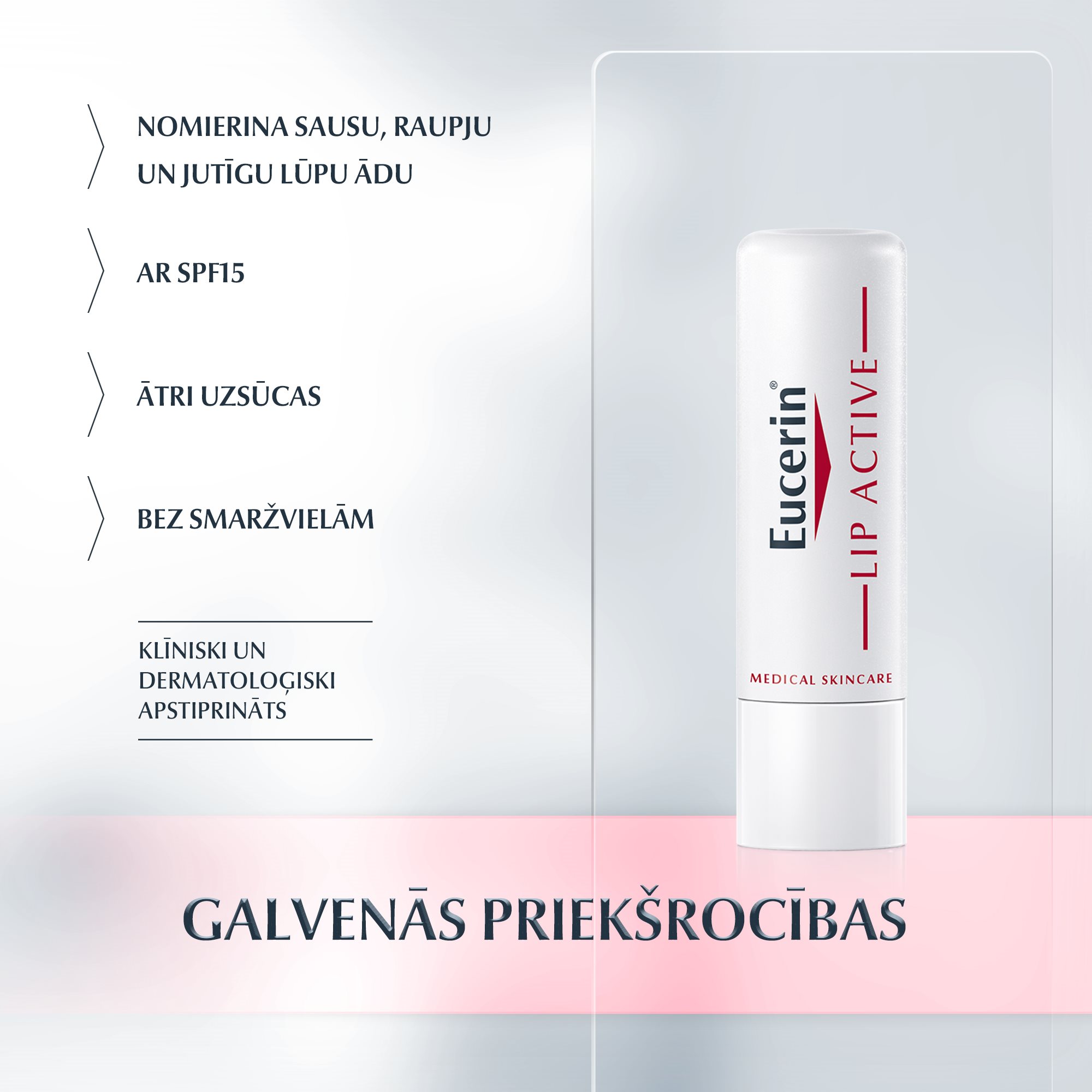 Lip Active lūpu balzams | Lūpu balzams sausas, raupjas un jutīgas lūpu ...