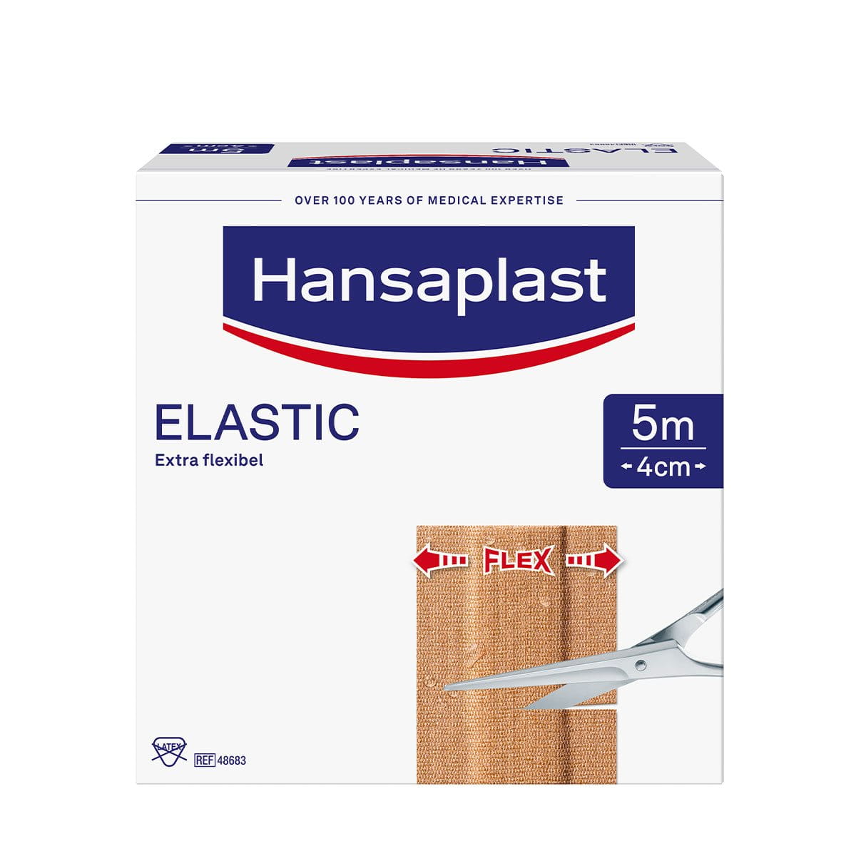 Hansaplast - Elastic Großpackung 5m x 4cm