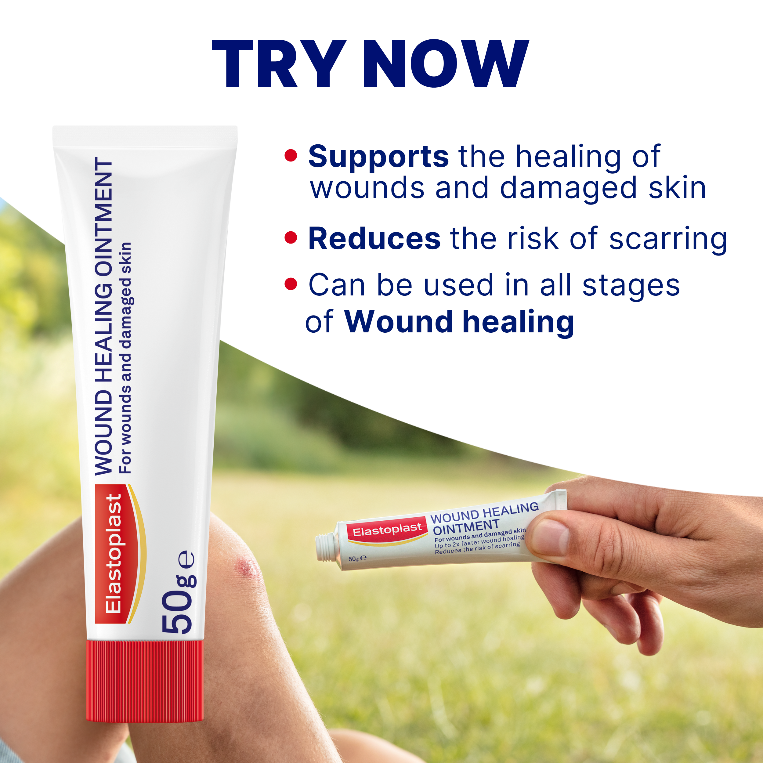 Elastoplast Wound Healing Ointment (50g) - For Fast Wound Healing