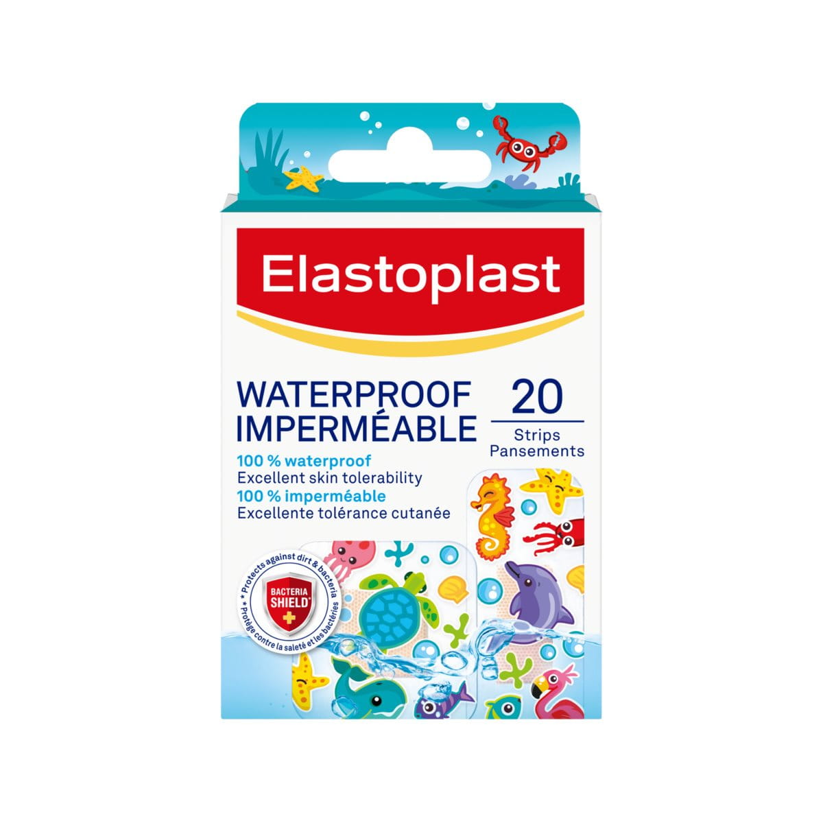 Elastoplast Waterproof Kids Wound Plasters | 100% Waterproof for ...